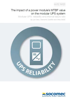 The impact of a power module’s MTBF value on the modular UPS system